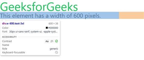 How To Specify Exactly 600px Width In Tailwind Css Geeksforgeeks