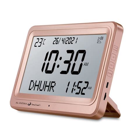 Azan Clock Automatic Worldwide Digital 8 Azan Prayer Sounds Islamic Wall And Desk Clock Lazada