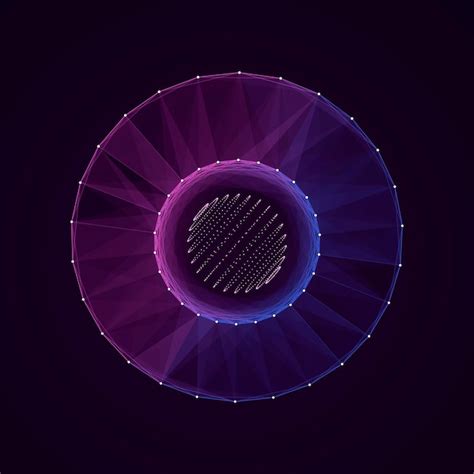 Premium Vector Technology Grid Sphere Blue Sphere Consisting Of