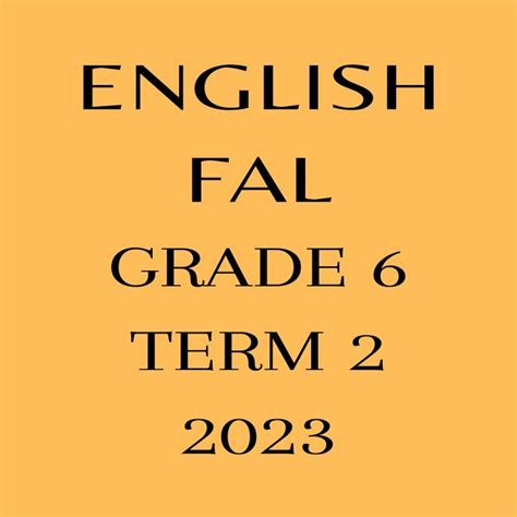 English FAL Grade 6 Term 2 2023 Task 4 Writing Teacha