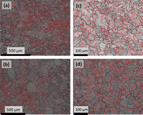 Grain Boundary Character Distribution For Various Processing Conditions