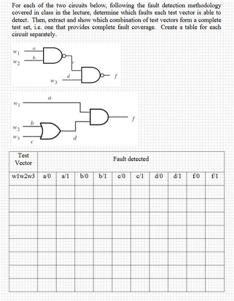 Solved For Each Of The Two Circuits Below Following The