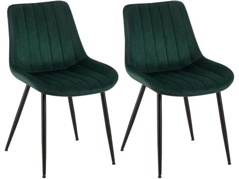 Lot De 2 Chaises De Salle à Manger Coutures Décoratives Verticales Avec