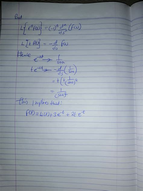 Solved Use The Initial And Final Value Theorems To Find The Initial