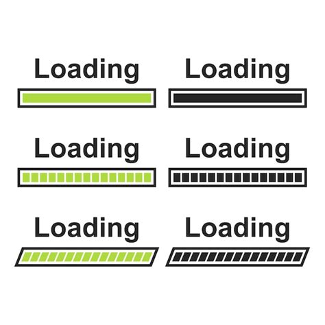 Premium Vector Loading Set Icon Vector In Flat Design