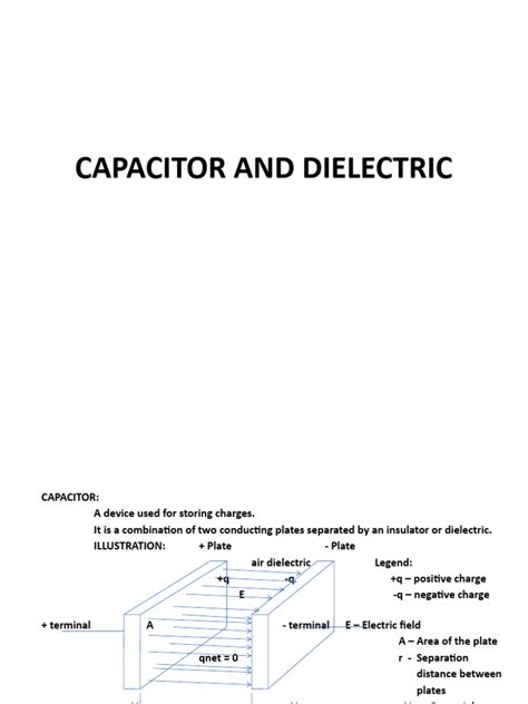 Capacitor And Dielectric Pdf Capacitance Capacitor