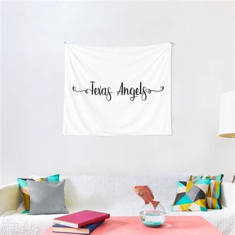 Texas Angels Cursive Handwriting Tapestry By Analisaaaxo Redbubble