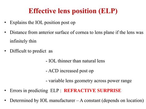 Keratometry And Iol Power Calculation 1pptx