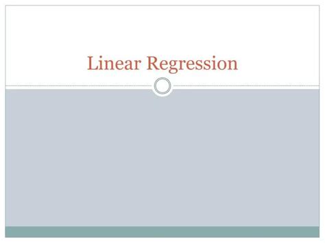 PPT Linear Regression PowerPoint Presentation Free Download ID 2821839