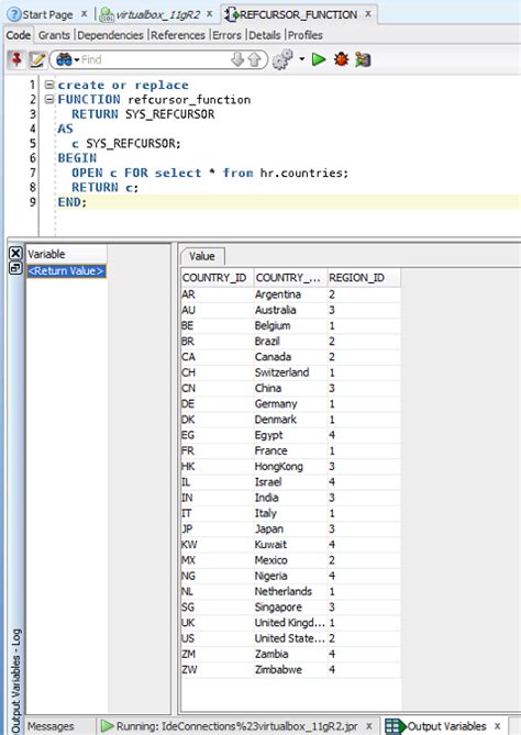 Oracle Database How Do I Execute A Procedure From Sql Developer
