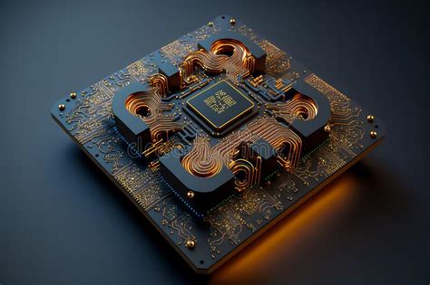 Computer Microchip Integrated Technology System Circuit Motherboard In