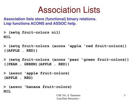 Ppt Efficient Lisp Data Structures Powerpoint Presentation Free