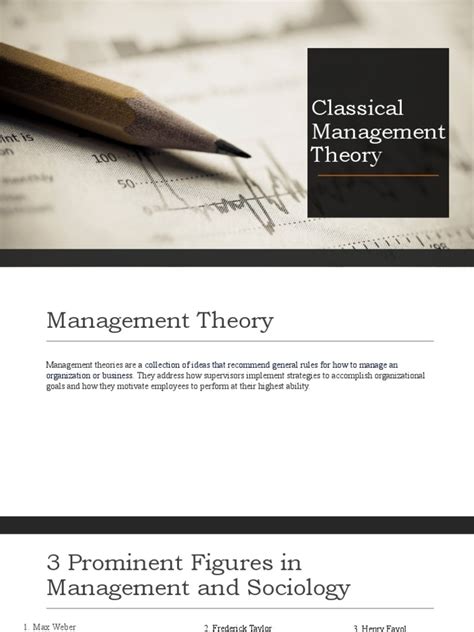 Classical Management Theory Pdf Bureaucracy Economies