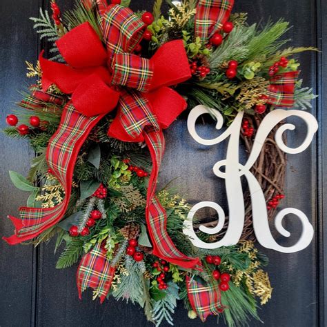 Initial Wreath Etsy