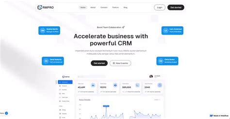 Sajib Hossain On Linkedin Our Crm Website Template Webflow