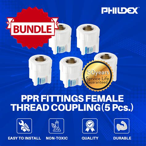 Phildex Bundle Promo Ppr Fittings Female Thread Coupling 20x12 Lazada Ph