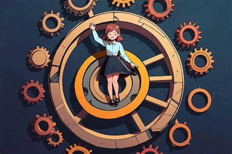 Productive Employee Work Process Efficiency Icon Premium Ai Generated Image