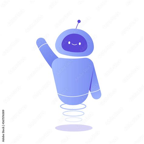 Vetor De Chat Bot Mascot Artificial Intelligence Virtual Assistant Innovative Technology