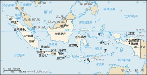 印度尼西亚共和国地图