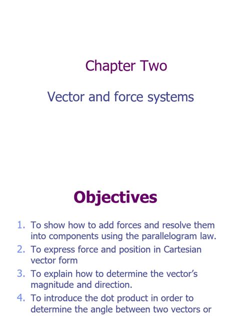 Chapter 2 1 Force Vectors Pdf Euclidean Vector Physics