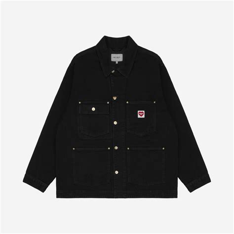 칼하트 Wip 내쉬 자켓 블랙 린스드 Carhartt Wip Kream