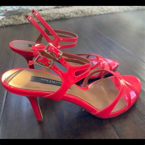 Ann Taylor Shoes New Ann Taylor Riley Patent Sandal Coralpink 85