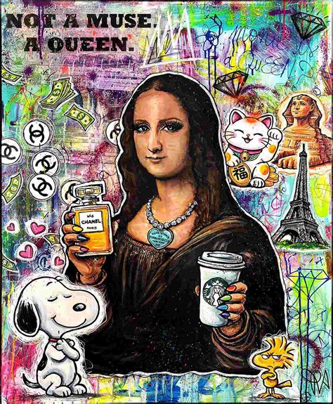 Tableau Mona Lisa Pop Art Graffiti Peinture La Joconde Sur Grande