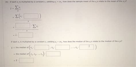 Solved A If A Constant C Is Added To Each X In A Sample Chegg Com