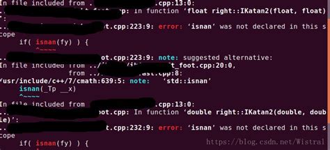 error ‘isnan was not declared in this scope programmer sought
