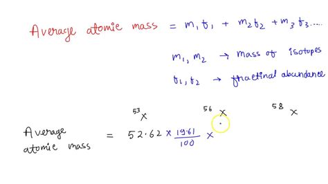 SOLVED The Element X Has Three Naturally Occurring Isotopes The Masses Amu And Abundances