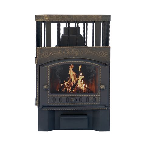 Чугунная банная печь Сибирь 24 с каминной топочной дверцей — купить в интернет магазине Ozon с