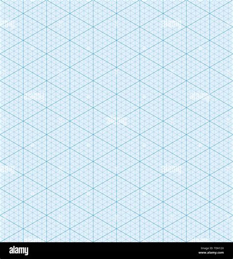Isometric Graph Paper Background Seamless Pattern Vector Illustration