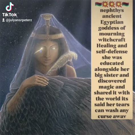 Nephthys 1st Wife Of Set She Evens Out His Striffe And Mayhem With Her