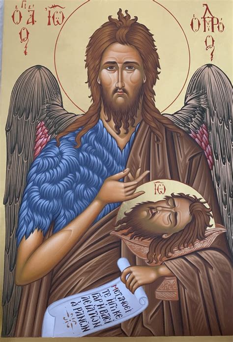 წმ იოანე ნათლისმცემელი Hl Iohannes Der Täufer Orthodox Christian Icons Orthodox Icons John