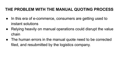 PPT How A Quick Quoting Process Can Help Logistics Companies To Get New Business PowerPoint