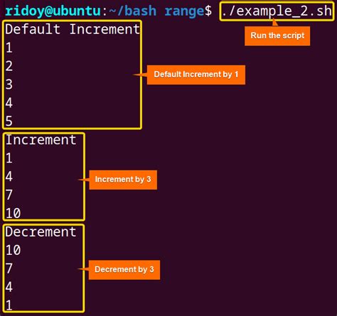 How To Use Bash “for” Loop With Range 5 Methods Linuxsimply