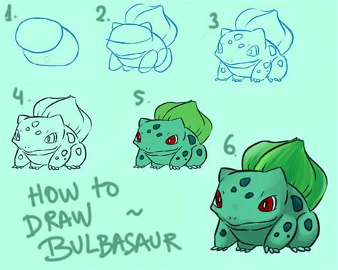 Tutorial How To Draw Bulbasaur By Nouka On DeviantArt