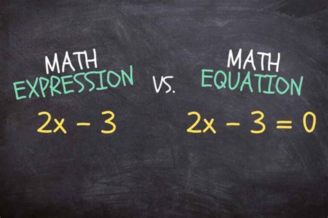 Expression And Equation Examples The Key Difference
