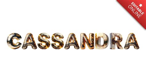 Cassandra Disco Ball 3d Alphabet Font Text Effect Generator