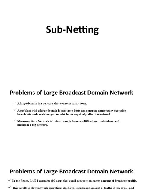 Lecture 8 Subnetting Basics Pdf Ip Address Computer Network