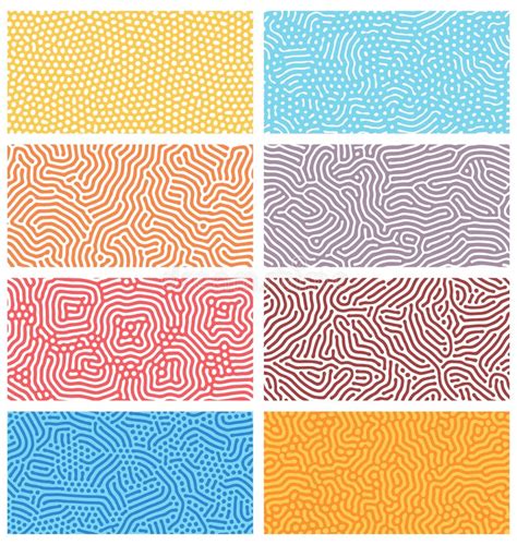 Seamless Turing Pattern Set Stock Illustration Illustration Of Paper