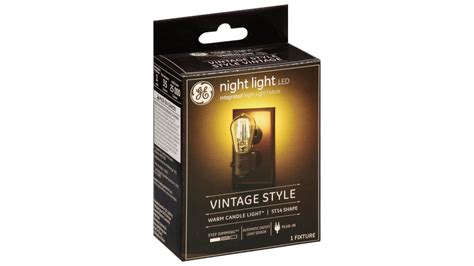 General Electric Integrated Night Light Fixture Led Vintage Style Warm