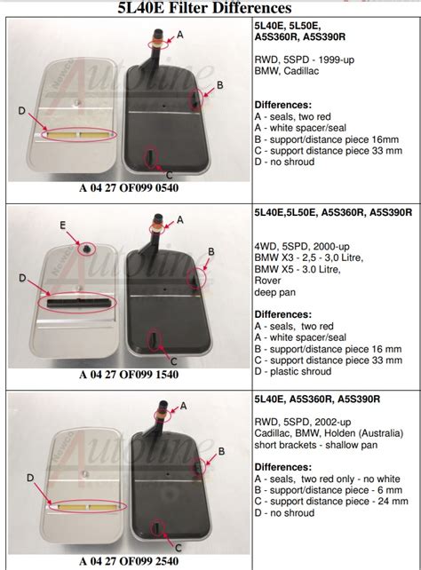 Transmission Repair Manuals Gm 5l40e 5l50e Rebuild Instructions