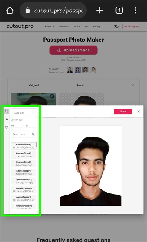 ২ মিনিটে তৈরি করুন Professional Passport Size Photo সাথে Professional Tools