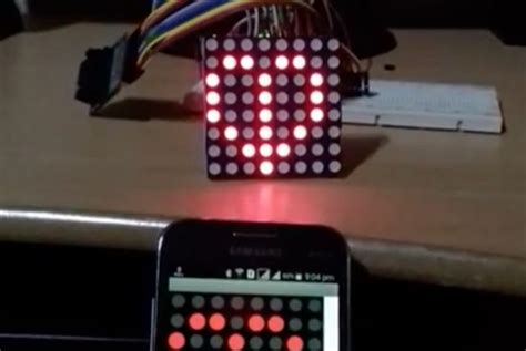 How To Make An Arduino LED Matrix Controlled By An Android App And GreenPAK S I C Arduino