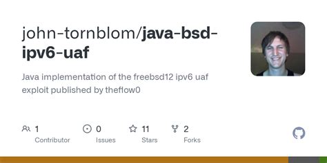 Github John Tornblomjava Bsd Ipv6 Uaf Java Implementation Of The