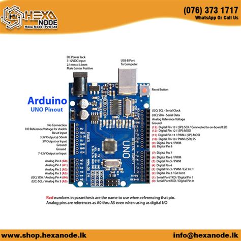 Arduino Uno Rev 3 With Atmega328p Au Microcontroller Arduino Uno