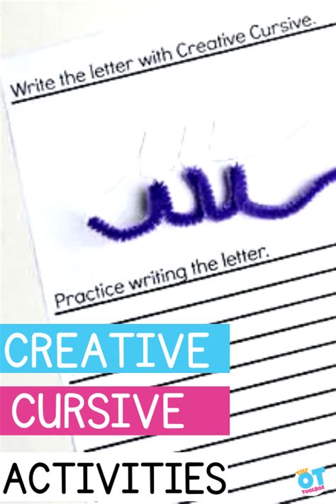 Creative Cursive Handwriting Practice The OT Toolbox