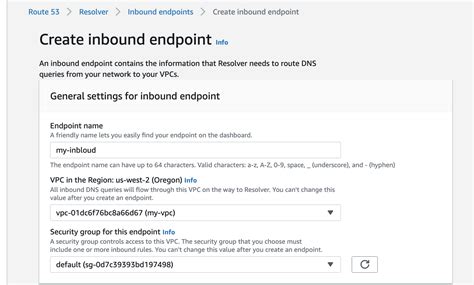 Inbound Endpoint实验 Aws Workshop