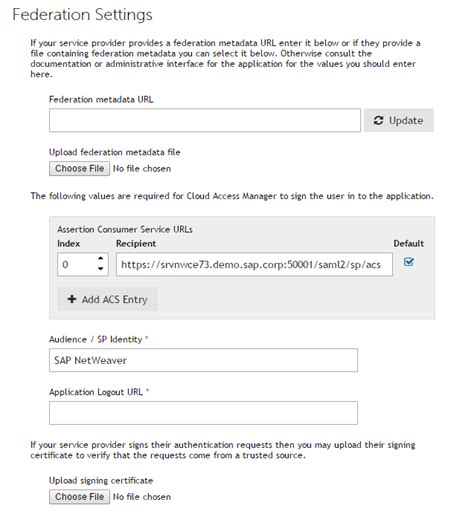 Cloud Access Manager 811 How To Configure For Sso To Sap Netweaver